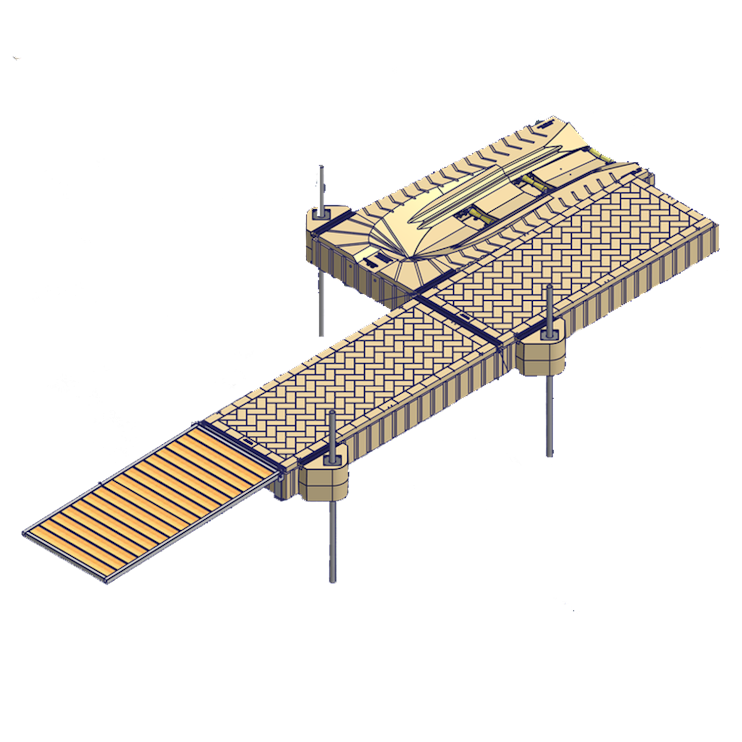 Floating Docks: High-Quality Polyethylene Floating Boat Dock | PolyDock